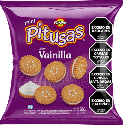 La Casa de las Galletitas - Mayorista - Gall. Paq. ParNor Pitusa Vain. x 160 gr - 30 u